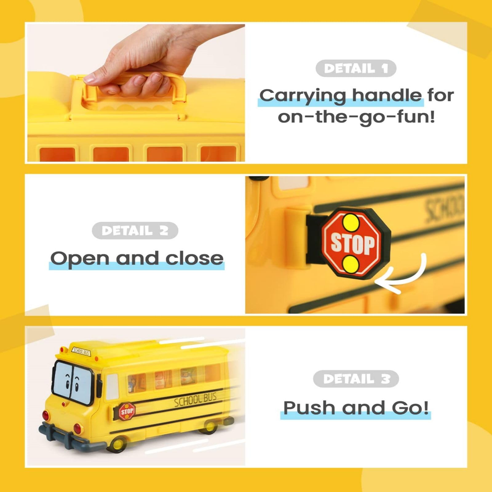 Mua Robocar Poli Toys, School B Carrying Case, 2-in-1 School Bus Toy ...