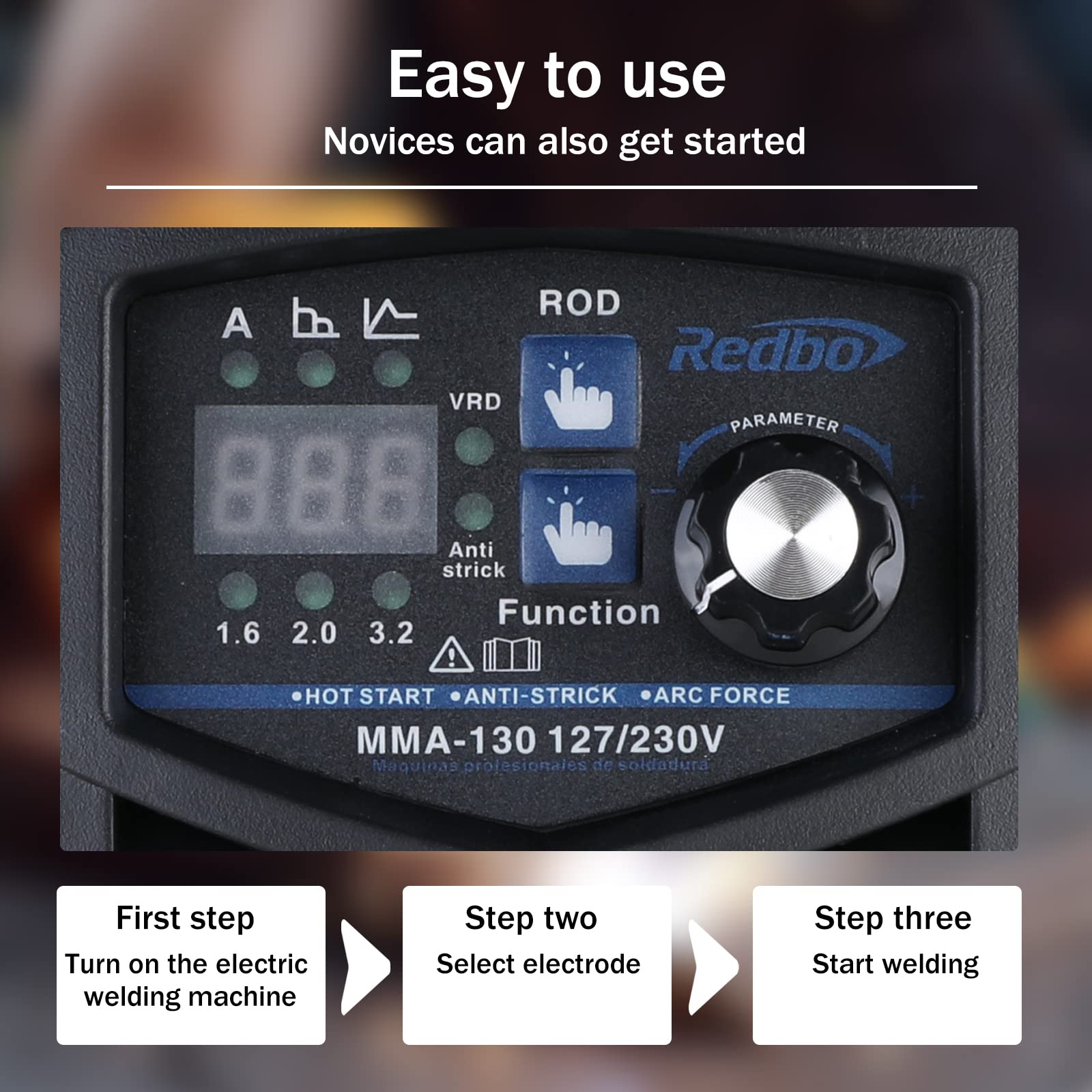 Mua Redbo 110/220V Mini Welding Machine, 130Amp ARC MMA Welder,Dual ...