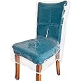 Amazon.com: Drihara 4 Pack Plastic Chair Covers, Clear Dining Room ...