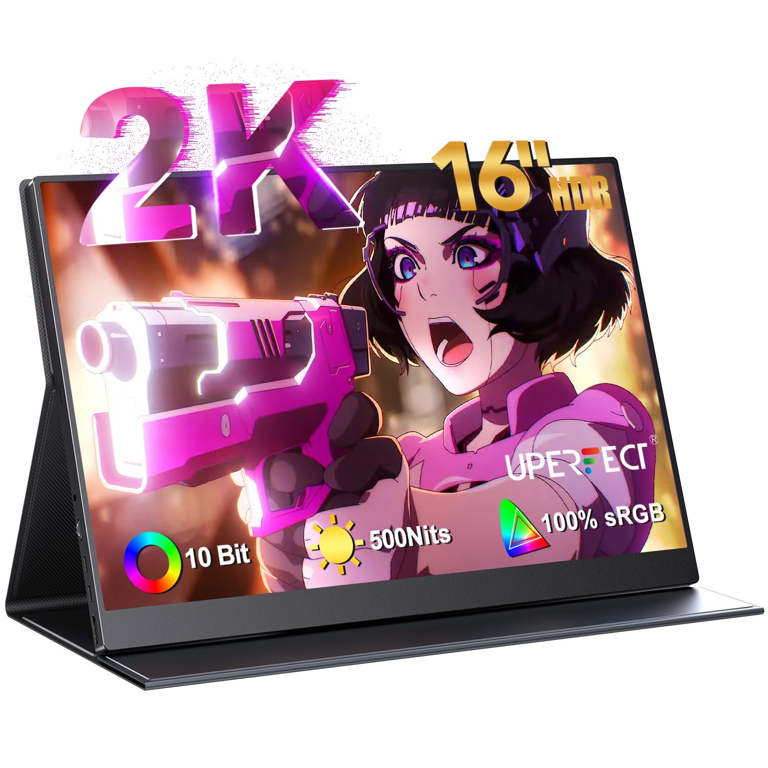 Mua UPERFECT Portable Monitor 2K 16'' 500 Nits 10 Bit Frameless Screen ...