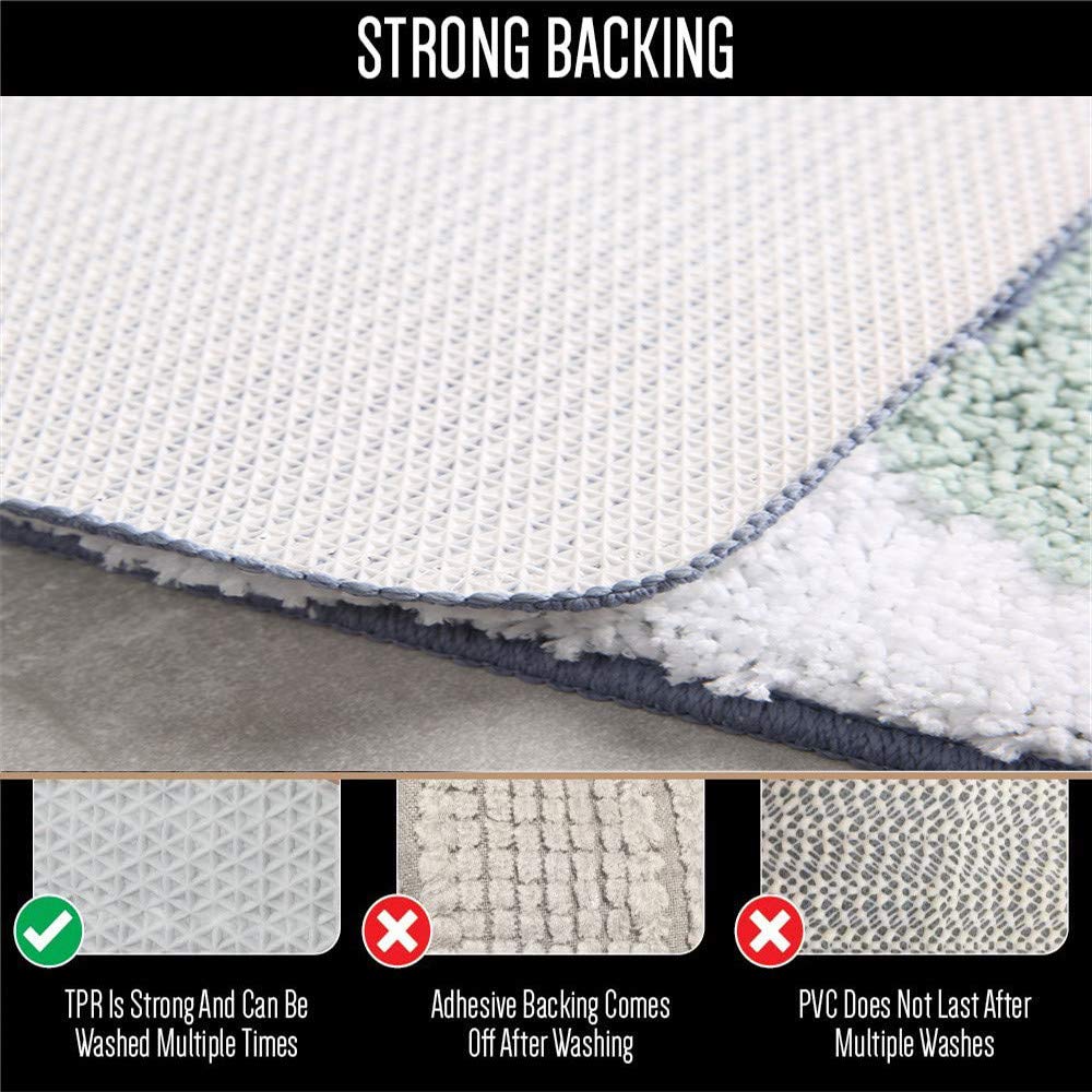 Bath Mat 24x17 Exrta Cozy Non-Slip Absorbent Machine Wash and Dry ...