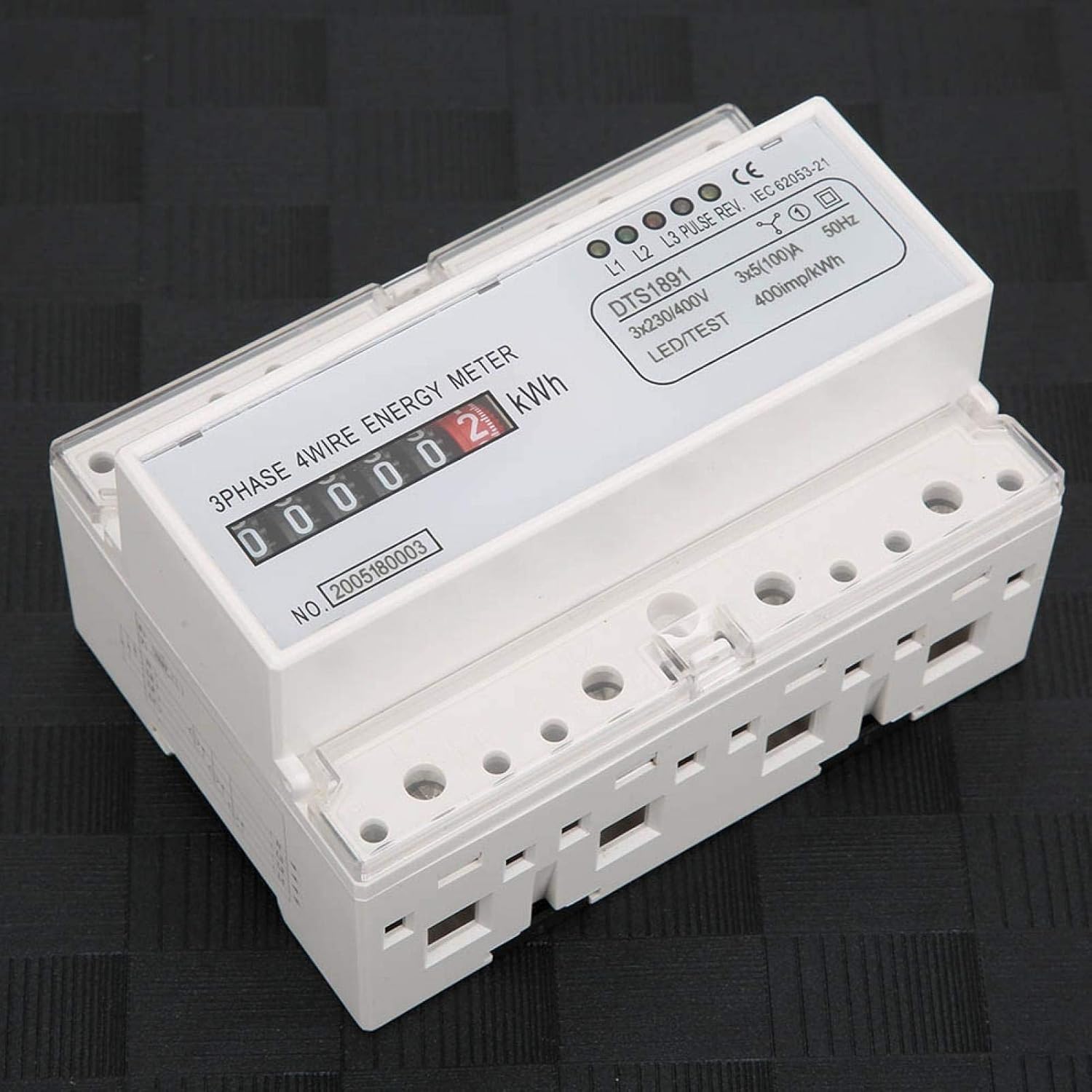 3 Phase 4 Wire DIN-Rail Electric Meter Electric Meter Energy Meter ...
