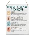 Amazon.com : UYIKG Mental Health Decor, Therapy Office Decor, Thought ...