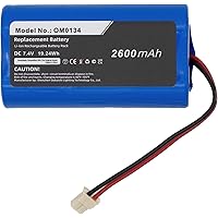 Amazon.com: 2600mAh 25458, OM0134 Battery for Surgitel Eclipse EHL65, EHL-65, Odyssey Analog ...
