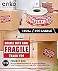 enko 2 x 3 Inch Fragile Stickers Handle with Care Warning Packing ...