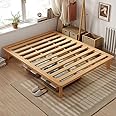 Amazon.com: NELYE King Platform Bed Base - 14 Inch Solid Wood Mattress ...