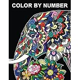 Color by Number Animals: Large Print Animal Coloring Books for Adults to Enjoy Relaxation and ...