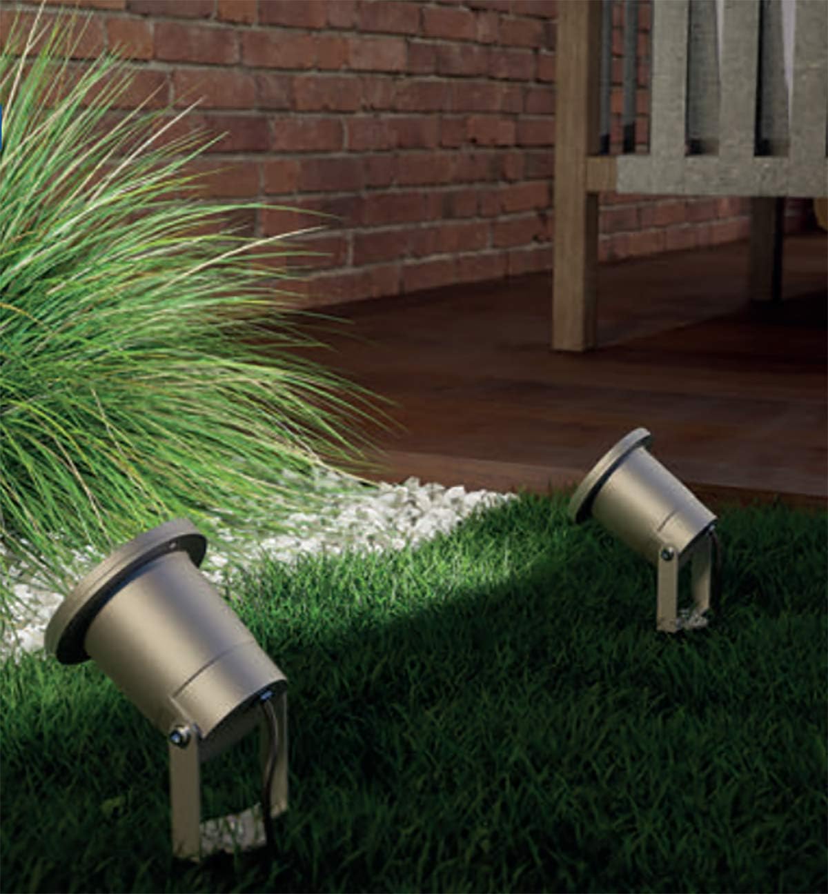 CGC Black Metal Aluminium Spot Light Spike Outdoor Spotlight ...