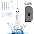 Amazon.com: H2ofloss Water Flosser Portable Dental Oral Irrigator with 5 Modes, 6 Replaceable ...