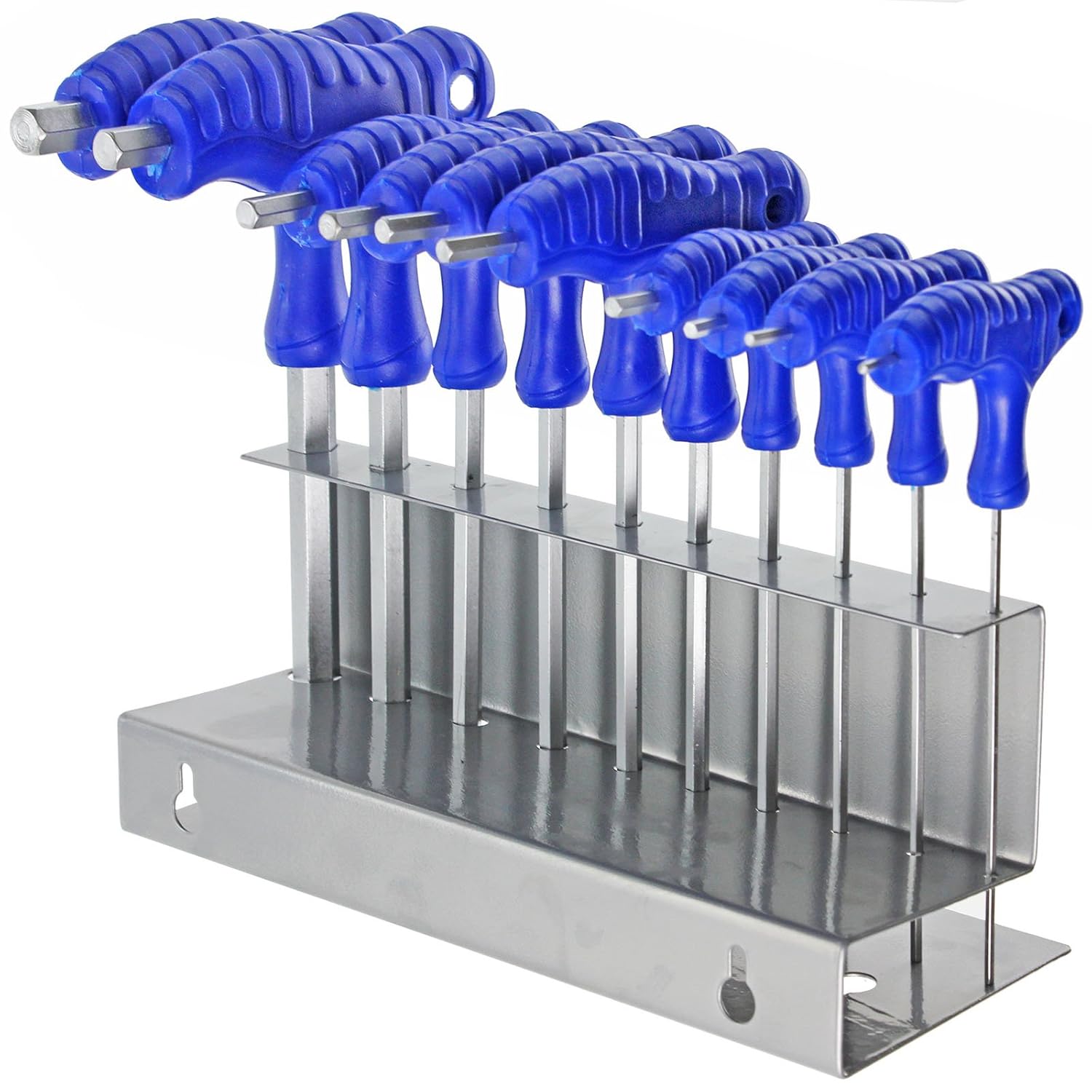 Spares2go 10 Piece T Handle Metric Hex Allen Key Screwdriver Set ...