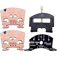 Amazon.com: Jiayouy Violin Parts Set with 4/4 Maple Bridge/String ...