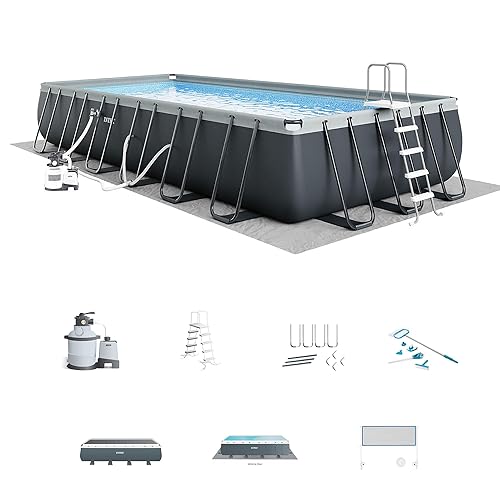 Intex 26367EH 24' x 12' x 52" Rectangular XTR Frame Swimming Pool w ...