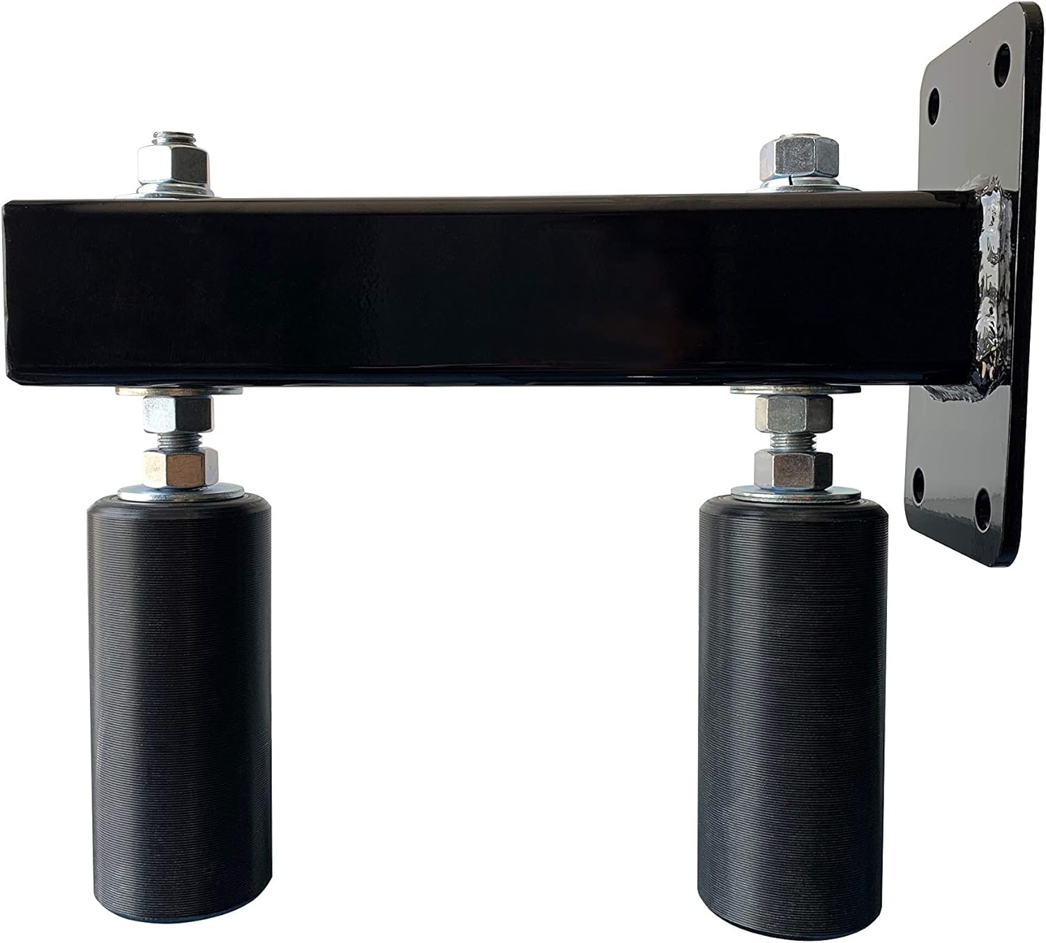 Slide Gate Guide Rollers 6” Black Dual Hard UHMW Hard Nylon Double ...