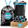 Amazon.com: 20 Gallon 100 Counts Large Drawstring Trash Bags Fit 20-21 ...