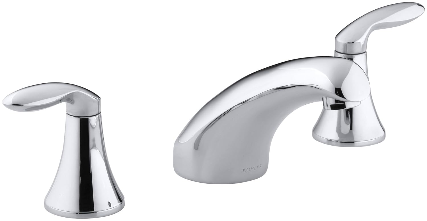 KOHLER K-T15294-4-CP Coralais Rim-Mount Bath Faucet Trim, Polished ...
