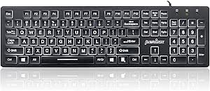 Amazon.com: Perixx PERIBOARD-317 Wired Backlit USB Keyboard, Big Print ...
