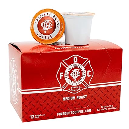 Fire Department Coffee The Original Medium Roast Coffee Pods: Amazon ...