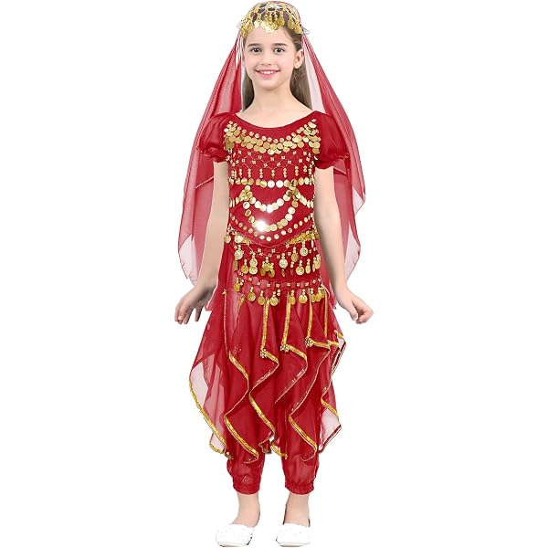 Bollywood Indian Costumes Tweens 2017 Children Belly Dance Costume