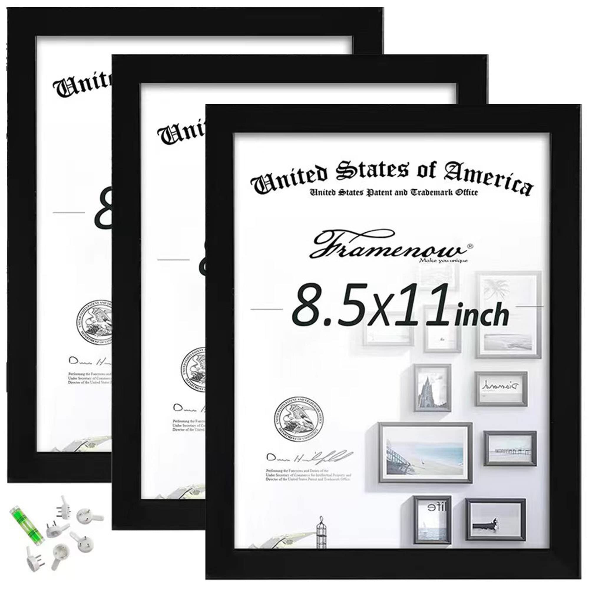 Mua Framenow,8.5x11 Picture Frames Set of 3, Made of Real High ...