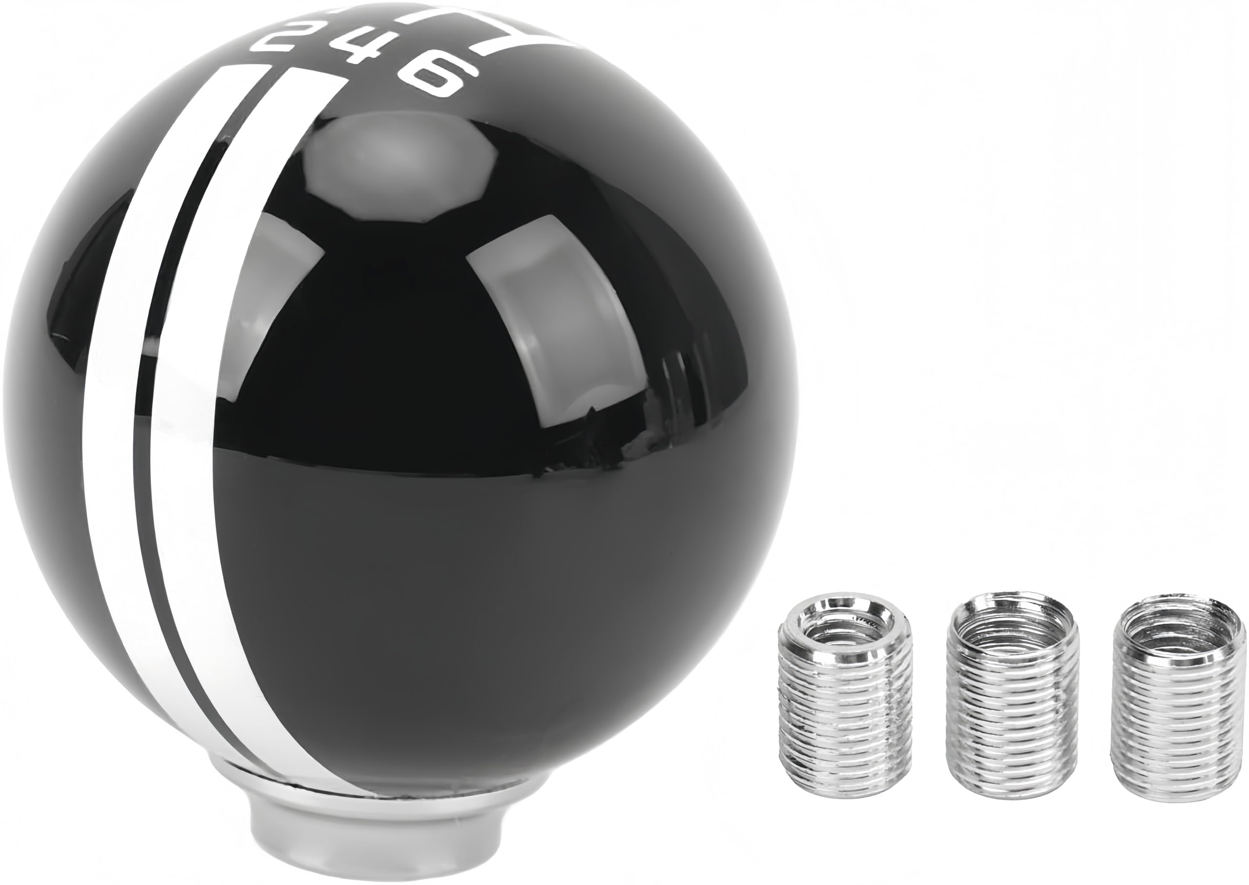AMAKO 6 Speed Car Racing Gear Shift Knob, Shelby GT500 Style Round Ball ...