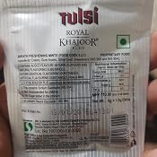 FCS Tulsi Royal Khajoor Plus Silver Coated Dates - Pack of 8 Sachet ...