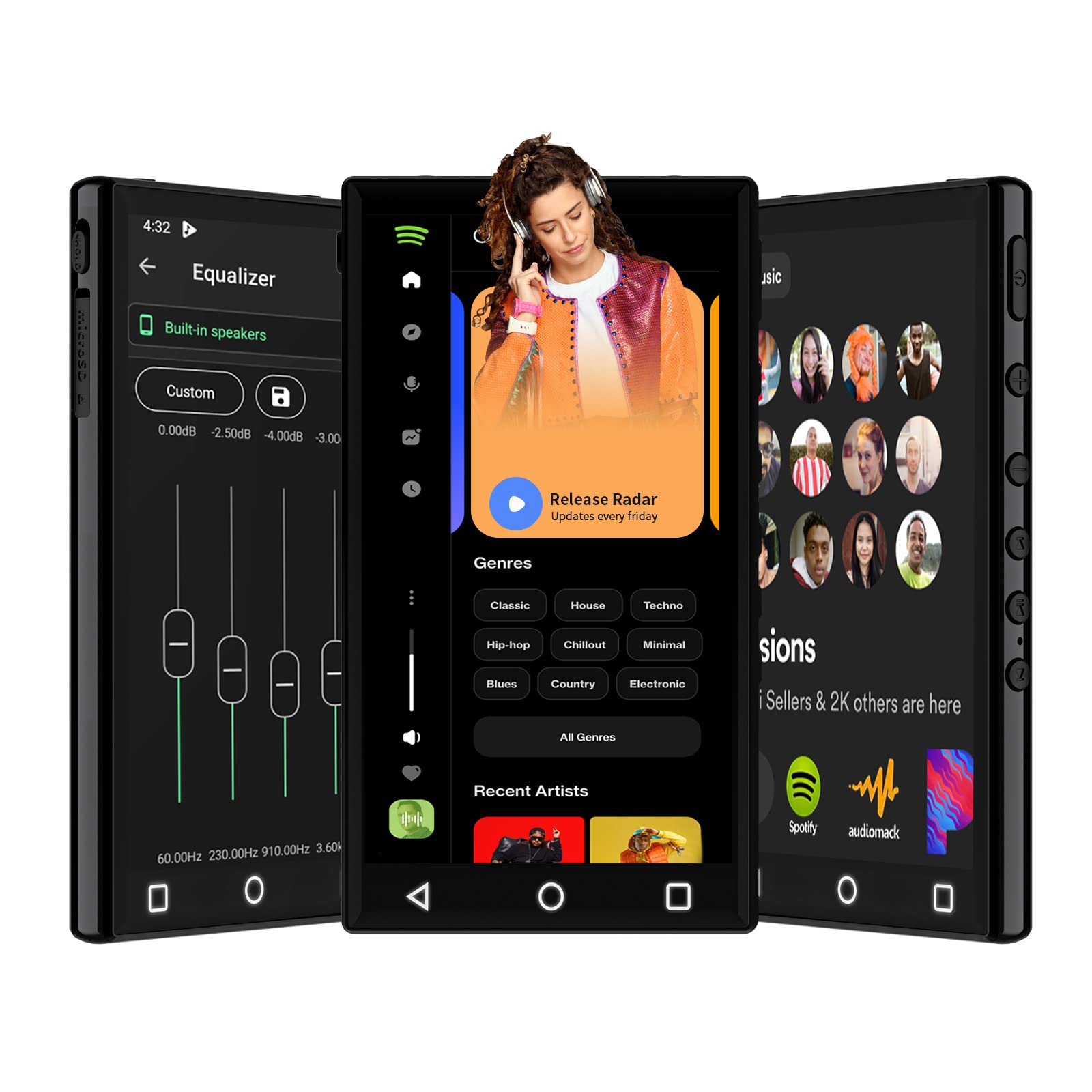 Mua 16GB MP3 Player with Bluetooth and WiFi,4.3" 1080P Full Touch ...