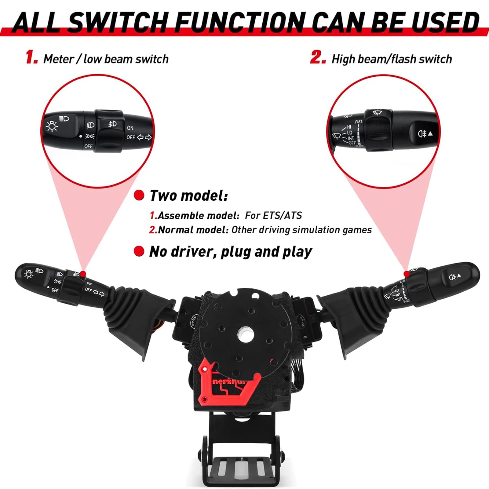 Mua Upgrade Type DIY Racing Simulator Steering Wheel Turn Signal Wiper ...