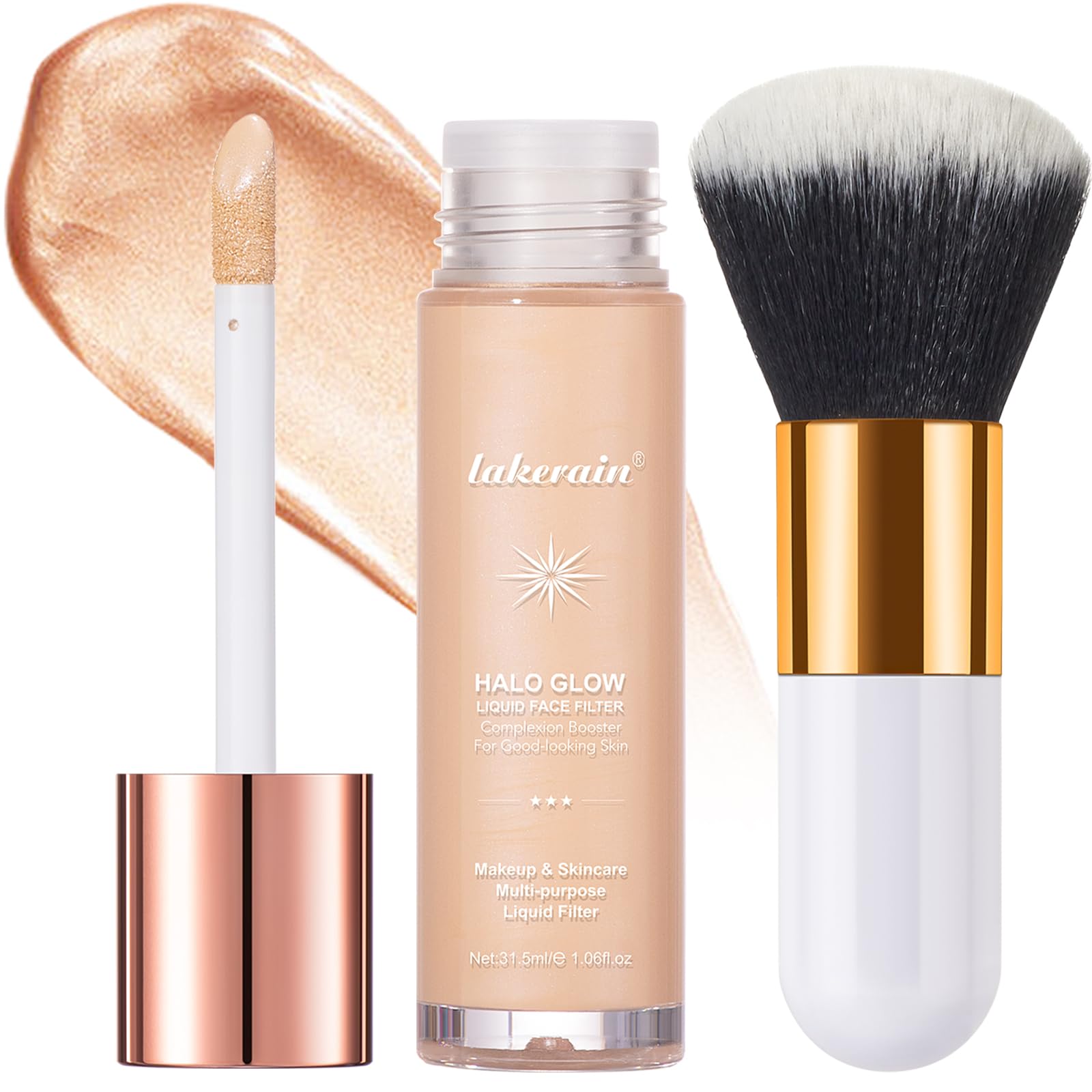 Natural Glow Liquid Filter Makeup, Longwear Face Luminizer, Complexion ...