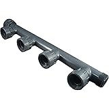 Amazon.com : 1" x 1" x 1" x 4 Multiport Drip Irrigation 4-Outlet Swivel ...