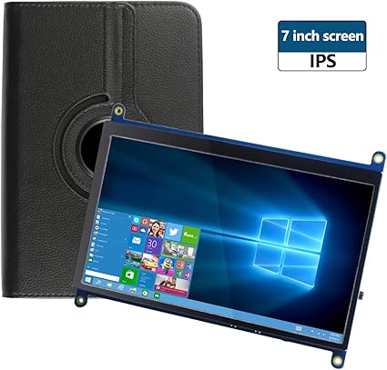 for Raspberry Pi 4 Screen, 7 Inch LCD Screen 1024 X 600 HDMI Monitor ...