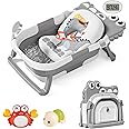 Amazon.com: TPN Collapsible Baby Bathtub for Infants to Toddler with ...