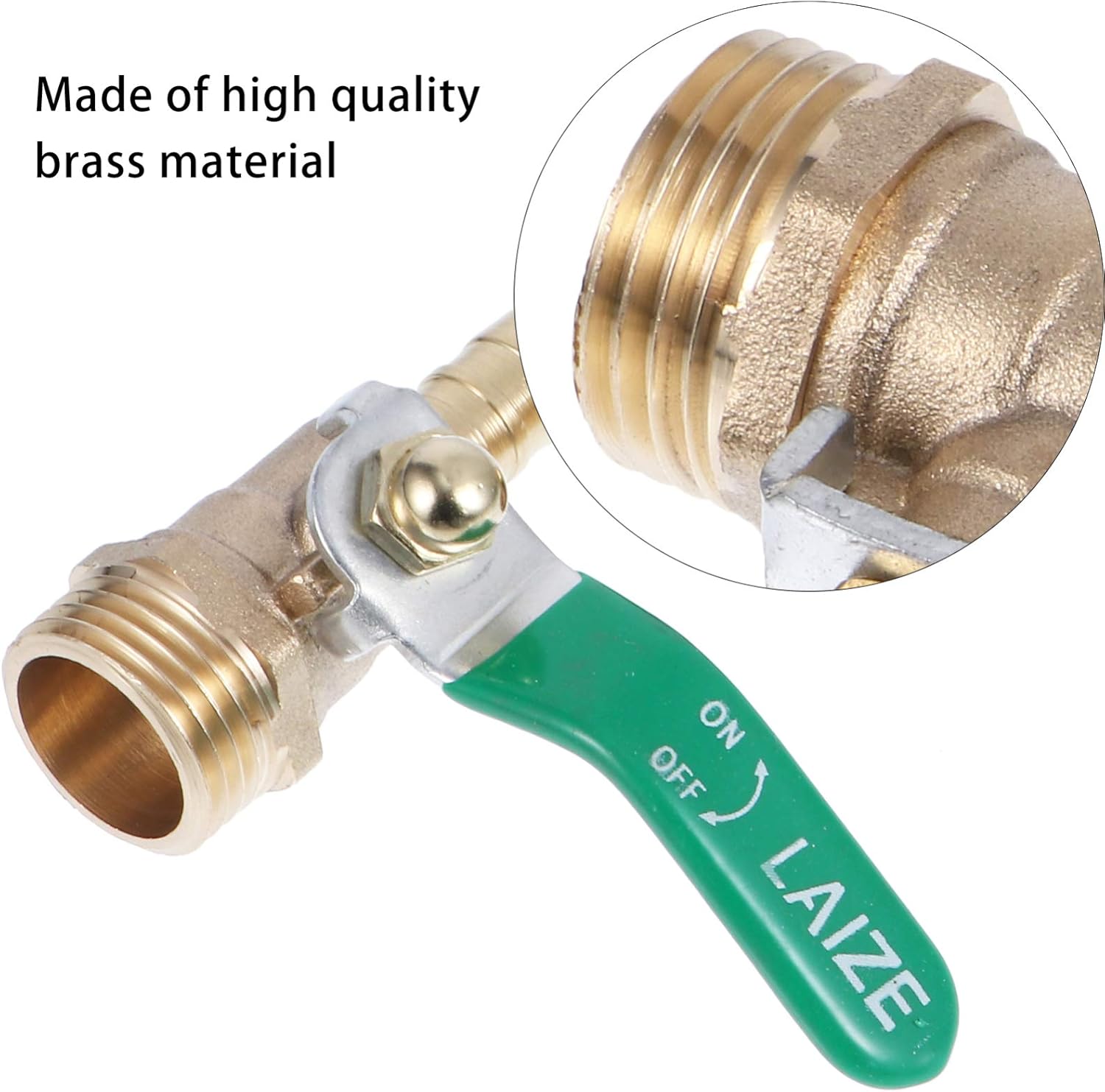 Industrial & Scientific TEHAUX 2Pcs Brass Ball Valve Shut Off Switch 1/ ...