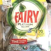 Fairy All-in-One Platinum Dishwasher Tablets Lemon, 70 Tablets: Amazon ...