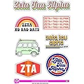 Amazon.com: Delta Zeta - Sticker Sheet - Retro Theme