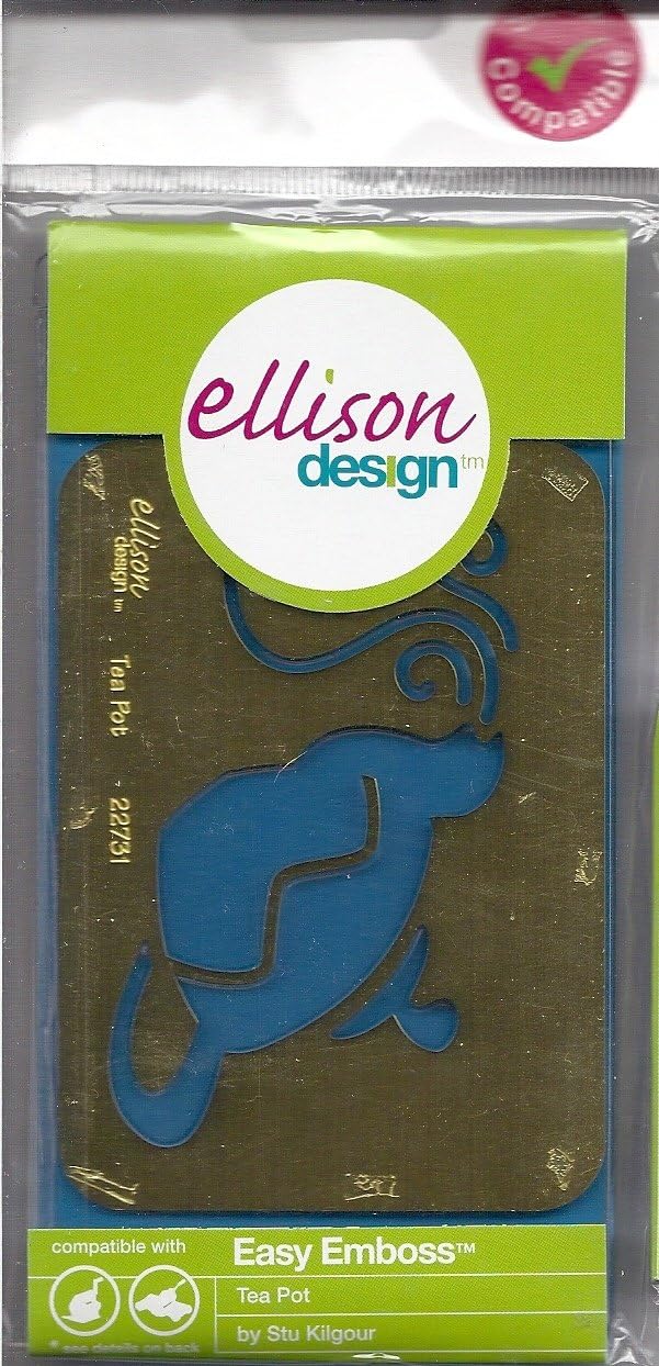 Amazon.com: Ellison Design Easy Emboss Stencil - Tea Pot