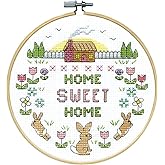 Amazon.com: Design Works Crafts Campfire Counted Cross Stitch Kit with Hoop