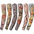 Amazon.com: Gospire 6 Pcs Stretchy Nylon Fake Temporary Tattoo Sleeves ...