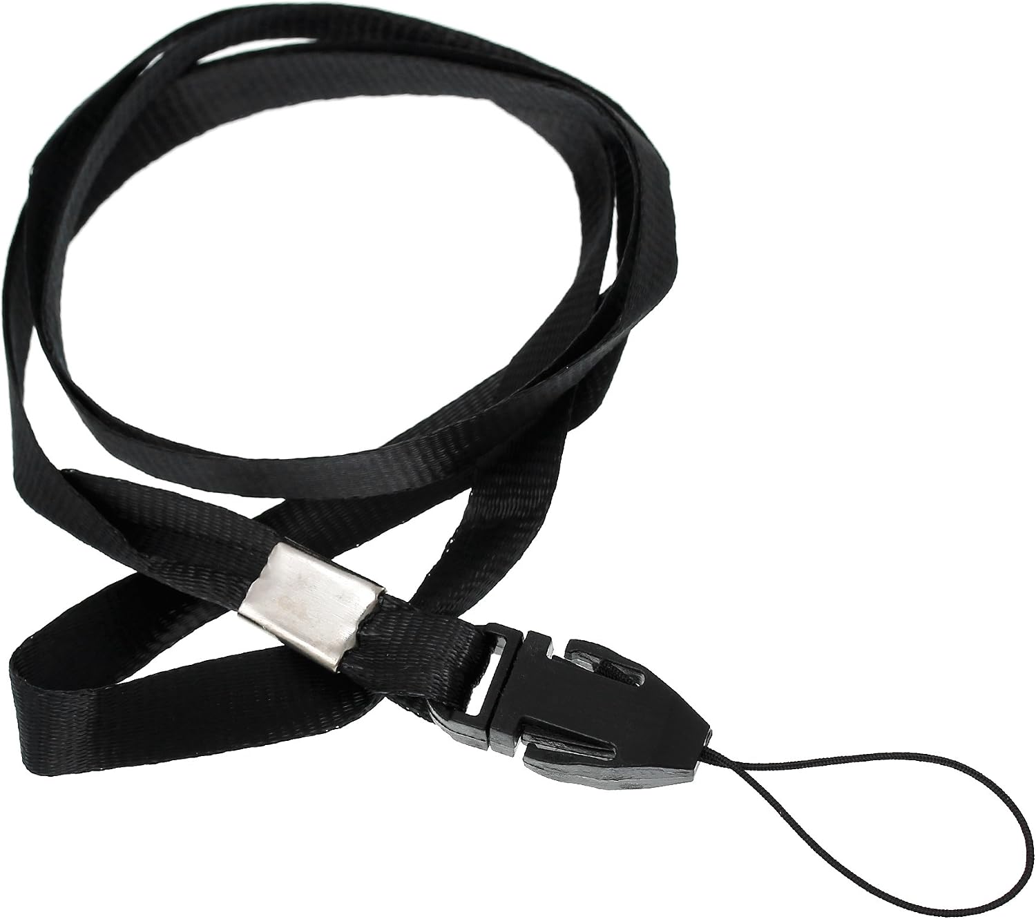 CKB Ltd 50 x Black Lanyard Neck Strap For ID Card / Mobile Phone /Gym ...