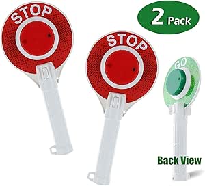 Amazon.com: GIFTEXPRESS Pack of 2, Stop and Go Traffic Light Sign ...