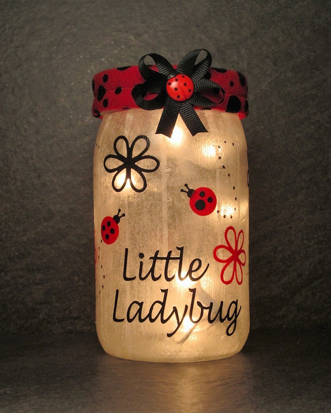 Amazon.com: Little Ladybug Mason Jar Light: Handmade