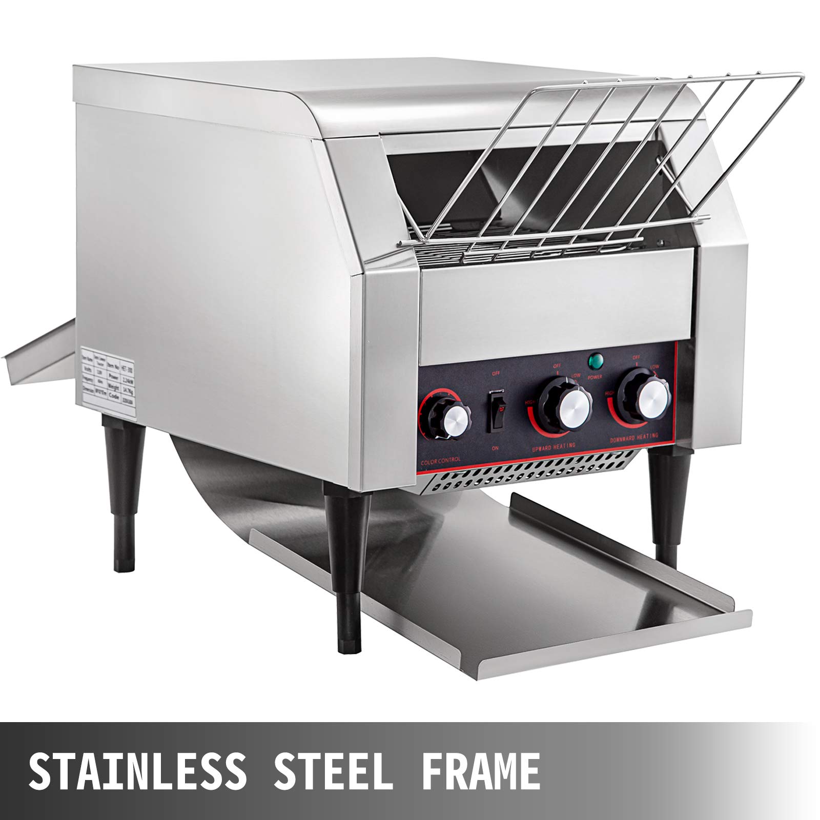 Mua VEVOR 450 Slices/Hour Commercial Conveyor Toaster,2600W Stainless ...