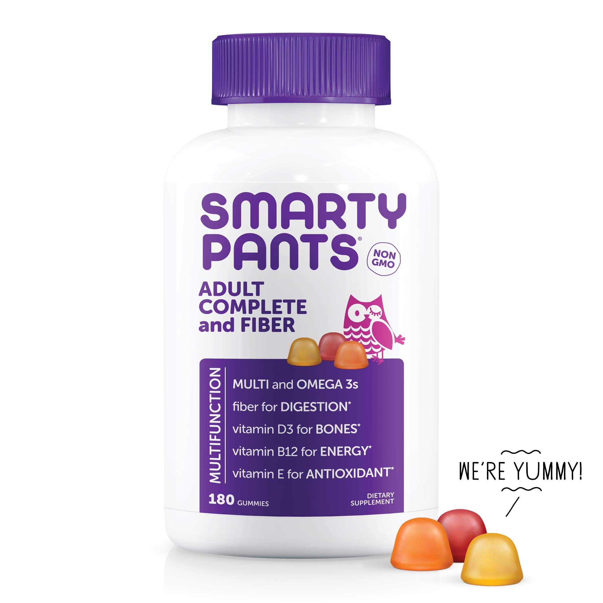 Amazon.com: SmartyPants Adult Complete and Fiber Daily Gummy Vitamins ...