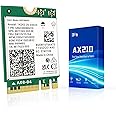 Amazon.com: QFly WiFi 6E AX210 NGW Wireless Card with Bluetooth 5.3, Tri-Band 5400Mbps Network ...