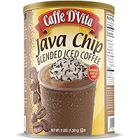Amazon.com : Caffe D’Vita Java Chip Latte Blended Ice Coffee 3 lb. (48 ...