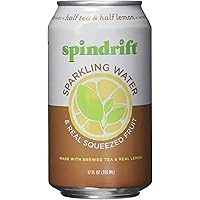 Amazon.com: SPINDRIFT Half Tea Half Lemonade Sparkling Water, 12 Fl Oz : Grocery & Gourmet Food