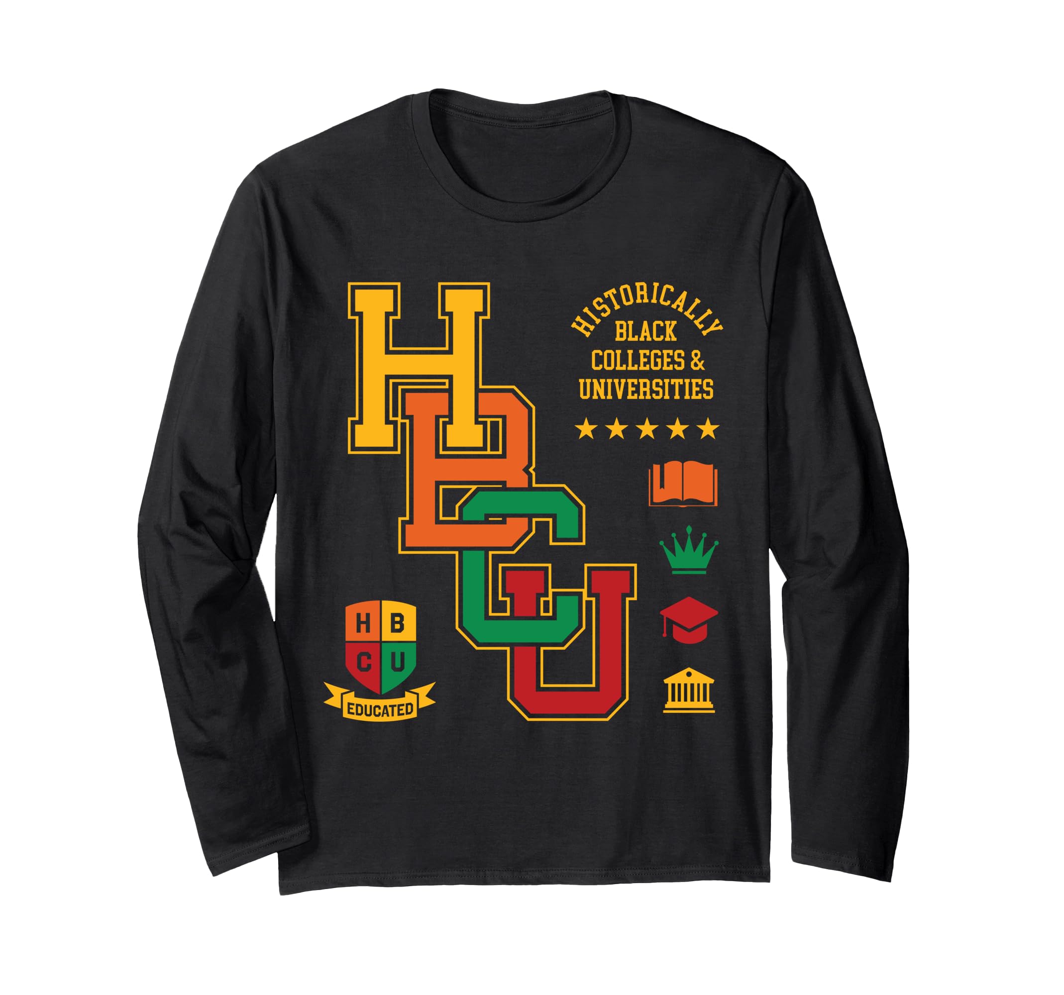 HBCU Historically Black Colleges Universities Grad Alumni Long Sleeve T-Shirt for sale | Mesa ...