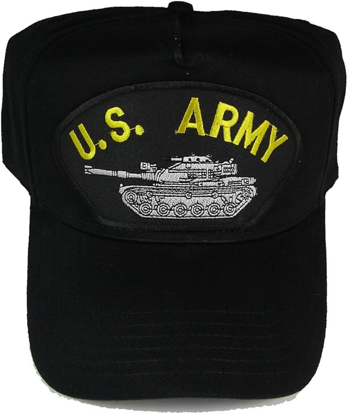 Amazon.com: US Army with M60 Tank HAT - Black - Veteran Owned Business ...