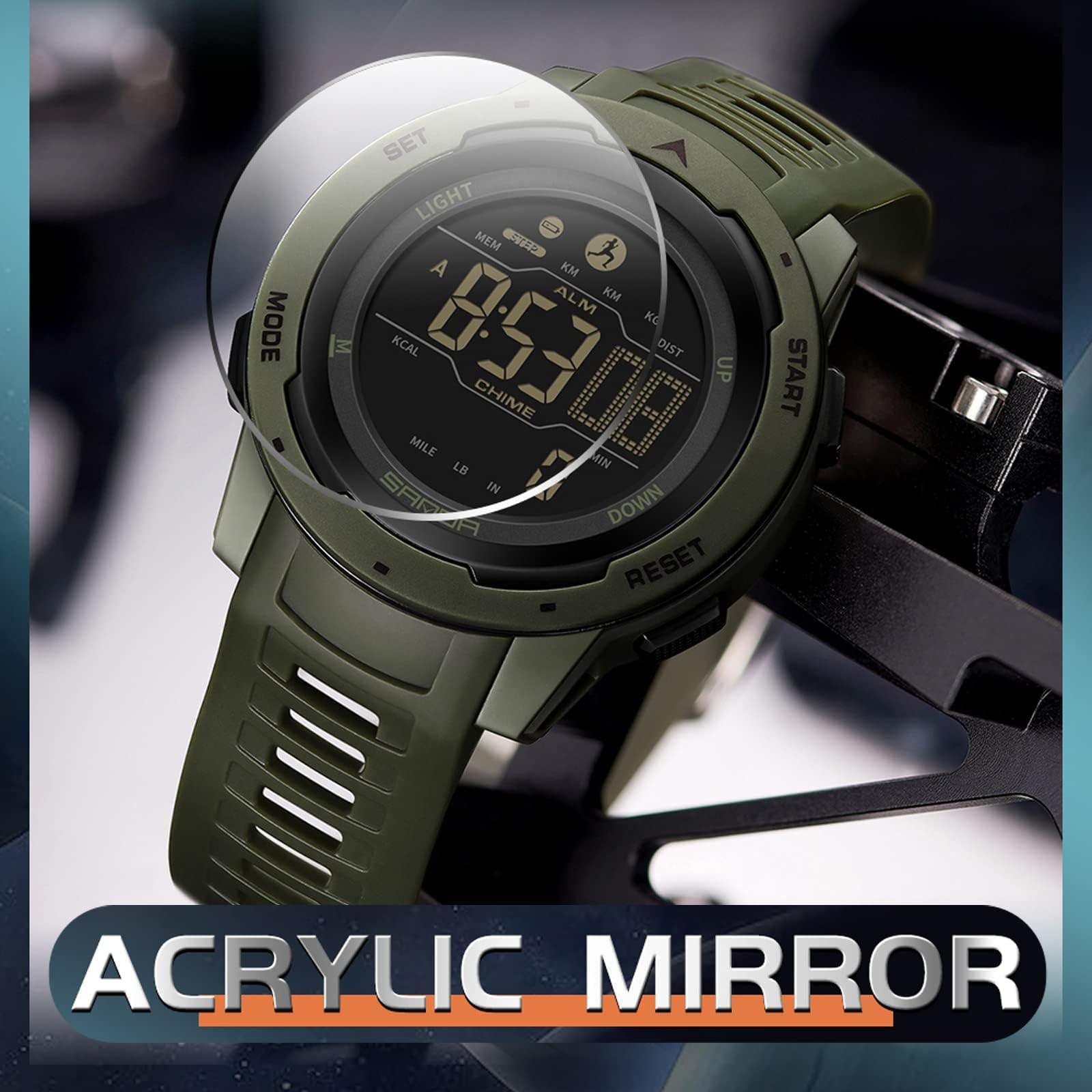 Mua findtime Men's Digital Watch Waterproof Pedometer Watches Sport ...