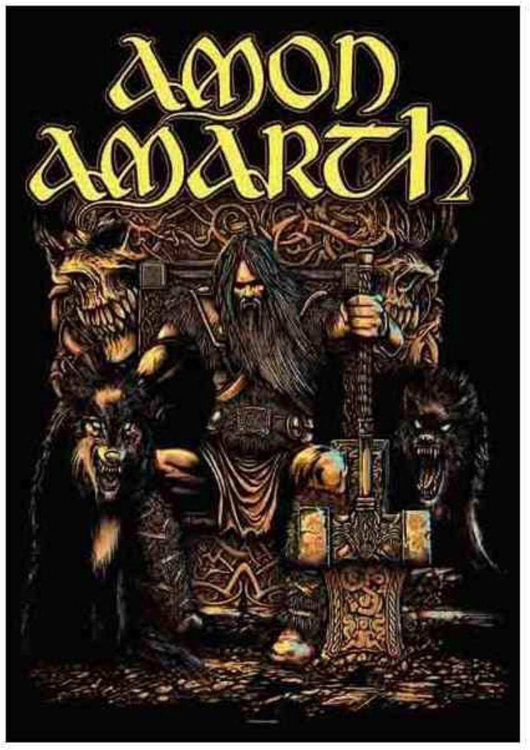 Amon Amarth Posterfahne Thor | 1027: Amazon.de: Bekleidung