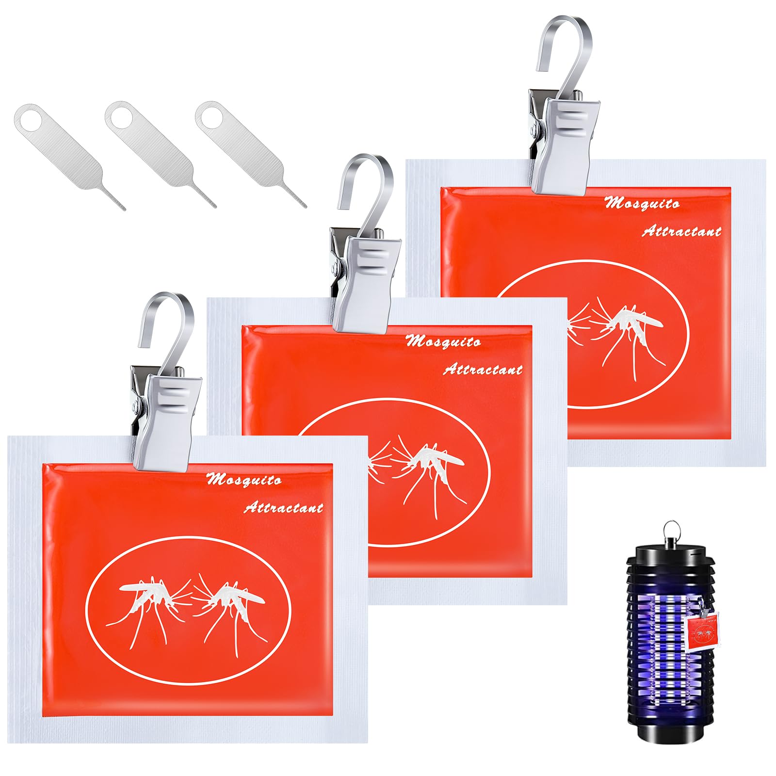 Qualirey 3 Pcs Mosquito Attractants for All Bug Zapper Bait Refill ...